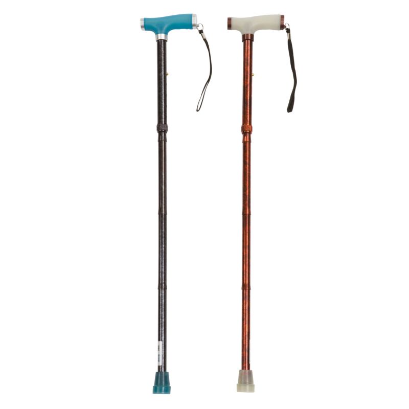 Drive Medical Tye Dye Glow and Go Folding Walking Stick - WalkingSticks ...